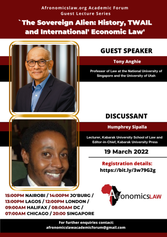 Afronomicslaw Academic Forum Guest Lecture Series: The Sovereign Alien ...